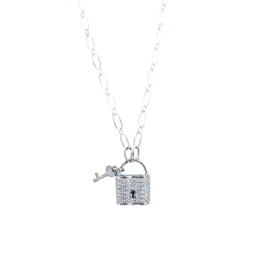 Perfect Fit Silver Lock Necklace – Mustard Seed Jewelry